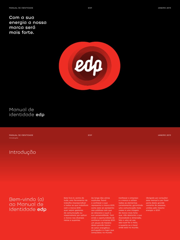 Manual de Identidade Visual - EDP - A | PDF | Marca | Tipografia