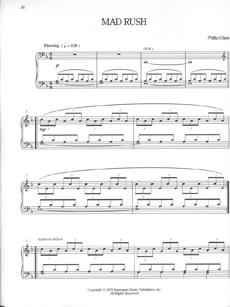 Phillip Glass - Mad Rush | PDF