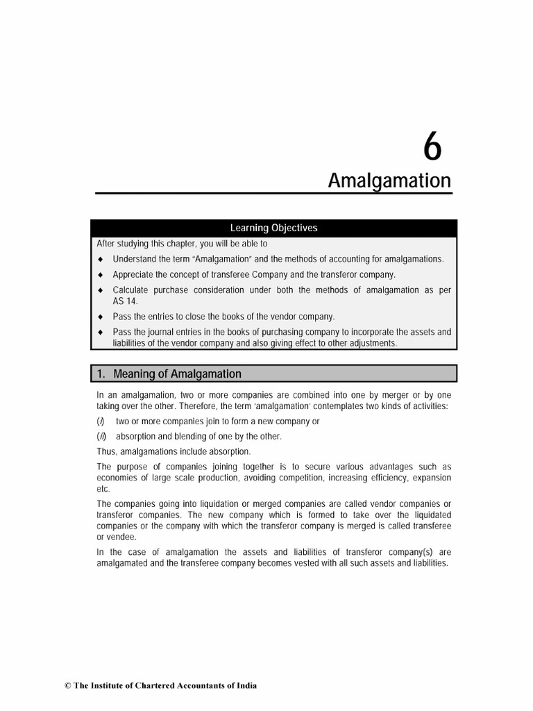 Amalgamation Absorption External Reconstruction. Notes | PDF