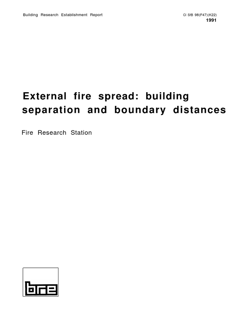 BR Report 187 (External Fire Spread) | PDF