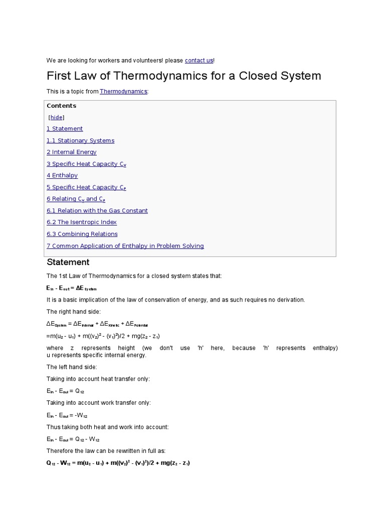 Chapter 2 Thermo | PDF | Enthalpy | Heat