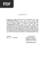 Izjava Sa Dva Svedoka Najnovija | PDF