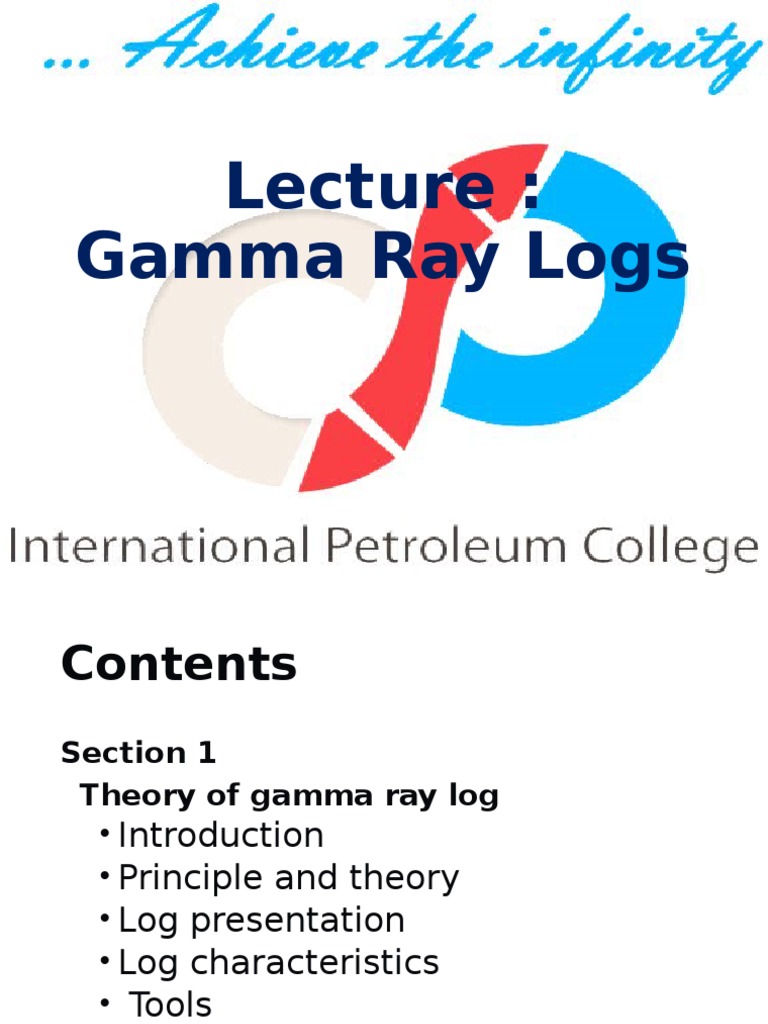 Lecture 7 Gamma Ray Log | Download Free PDF | Radioactive Decay | Earth ...