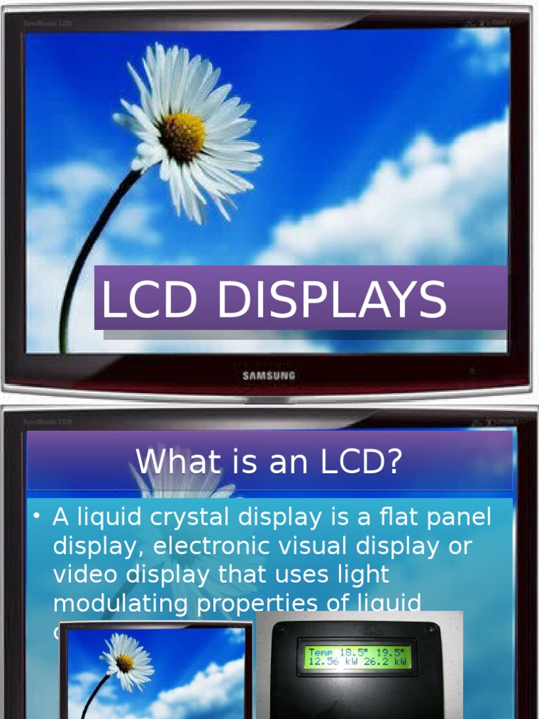Introduction To LCD Display | PDF | Liquid Crystal Display | Cathode ...