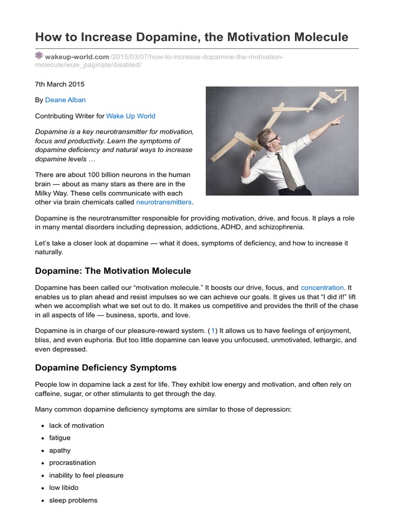 Boost Your Dopamine Naturally | PDF | Dopamine | Neurotransmitter