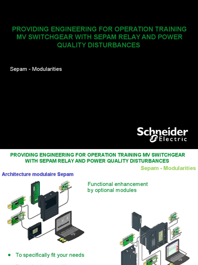 07 Sepam - Installation of Modules | PDF | Computer Network | Modularity