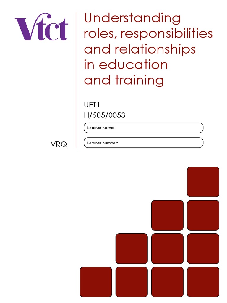 Understanding Roles, Responsibilities and Relationships in Education ...