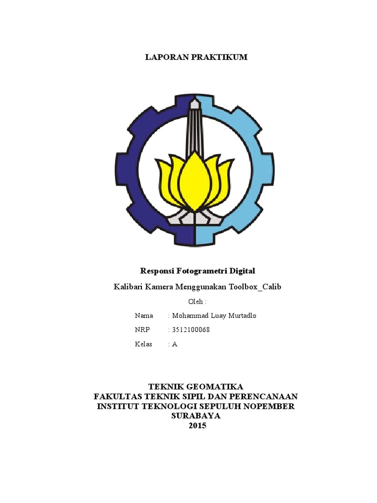 Tugas Kalibrasi Kamera Menggunakan Toolbox Calib A Pdf
