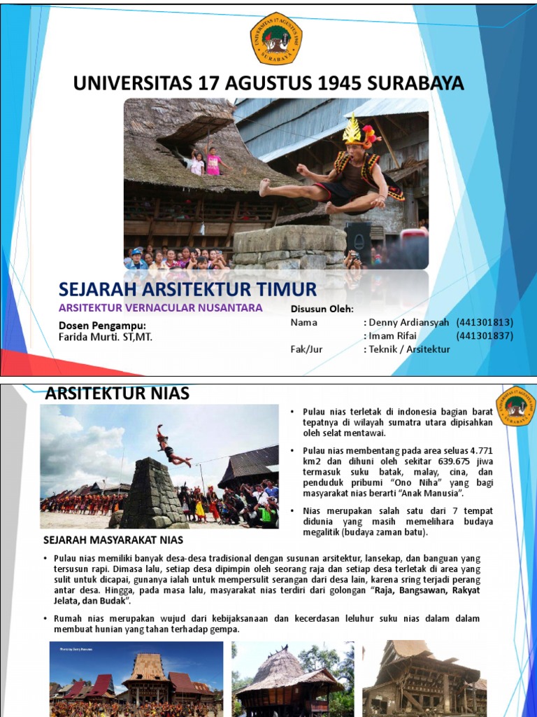 Arsitektur Rumah Adat Nias: Omo Hada | PDF | Ilmu Sosial | Griya & Taman