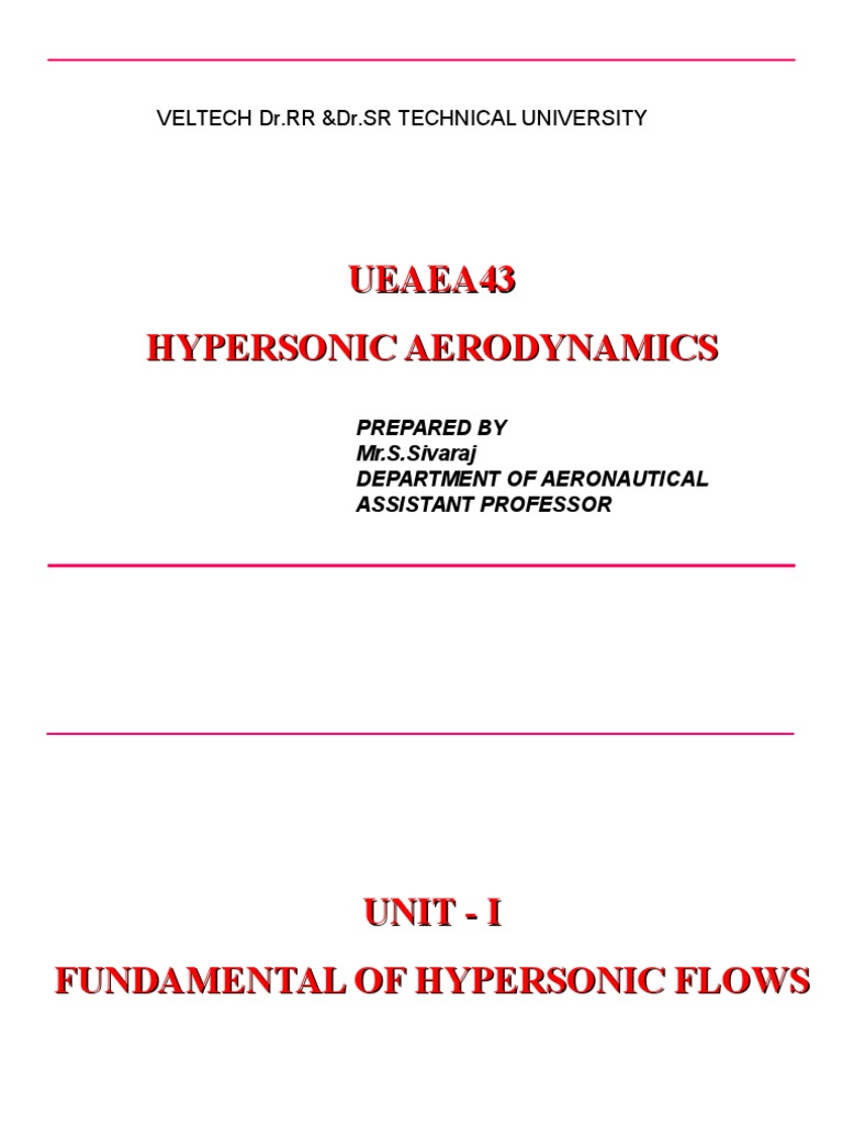 Aero 7sem HA | PDF | Mach Number | Hypersonic Speed