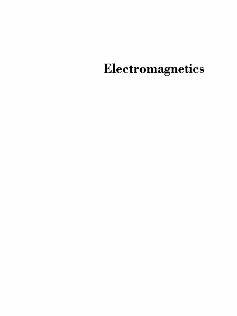 Electromagnetics | PDF | Dielectric | Special Relativity