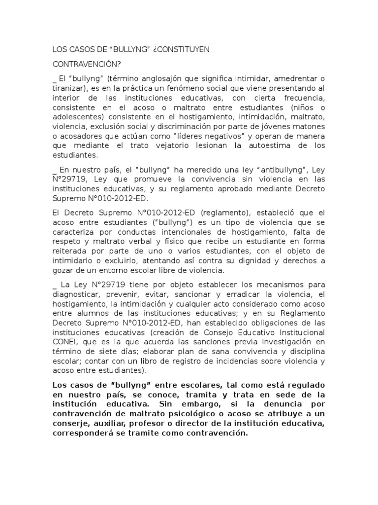 Contravencion - Codigo de Niños y Adolescente | PDF | Derecho penal ...