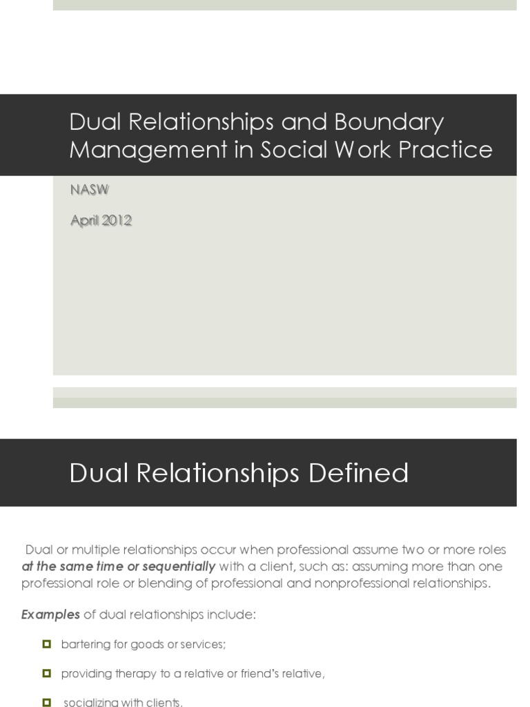 G 8 - Ethics and Dual Relationships 2012 PPT - Gottlieb | PDF