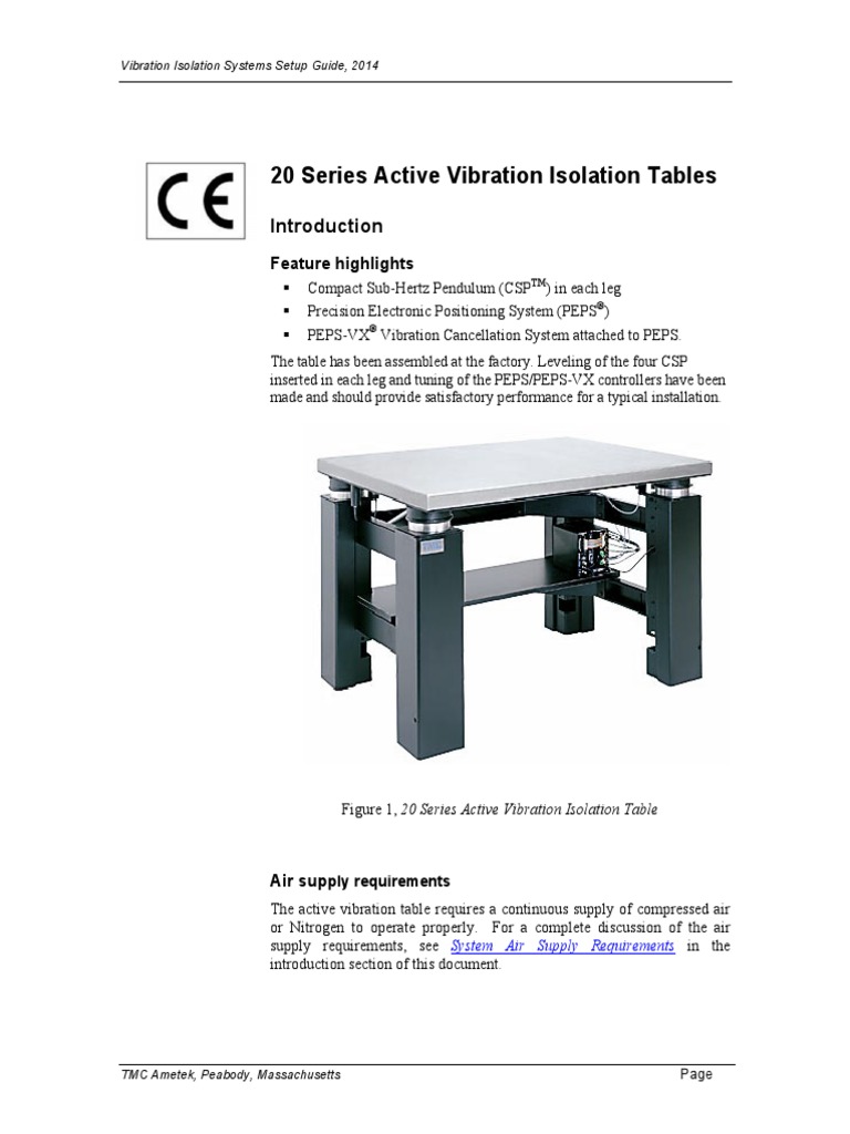 TMC Setup Guide Lab Table 20 Series | PDF | Switch | Feedback