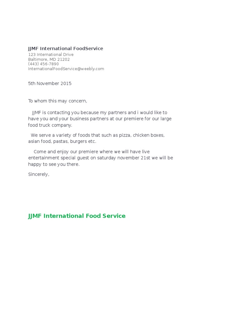 Letter | PDF