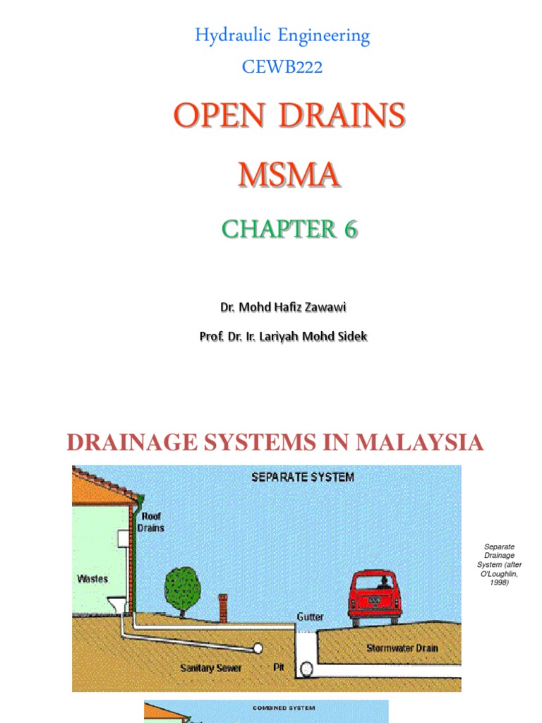 (N) Chapter 6 Open Drain Msma | PDF | Drainage | Surface Runoff