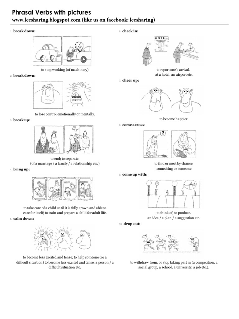 Illustrated Phrasal Verbs Guide | PDF