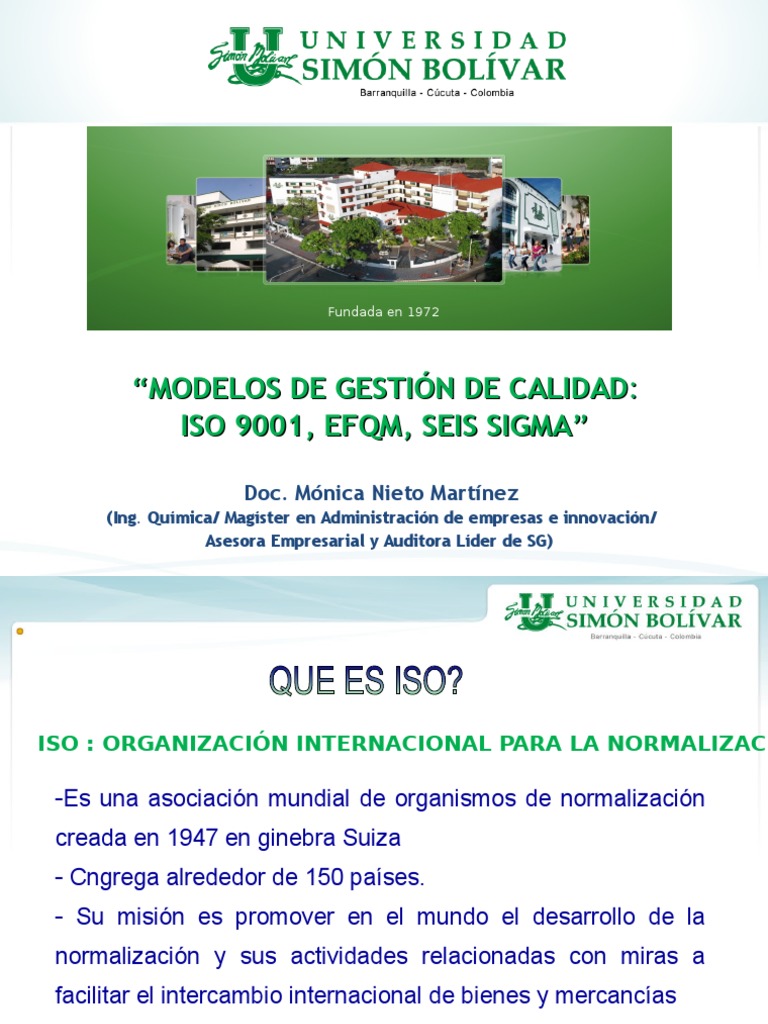 Modelos de SGC 9001-Efqm-Seis Sigma-1 | PDF | Six Sigma | Calidad ...
