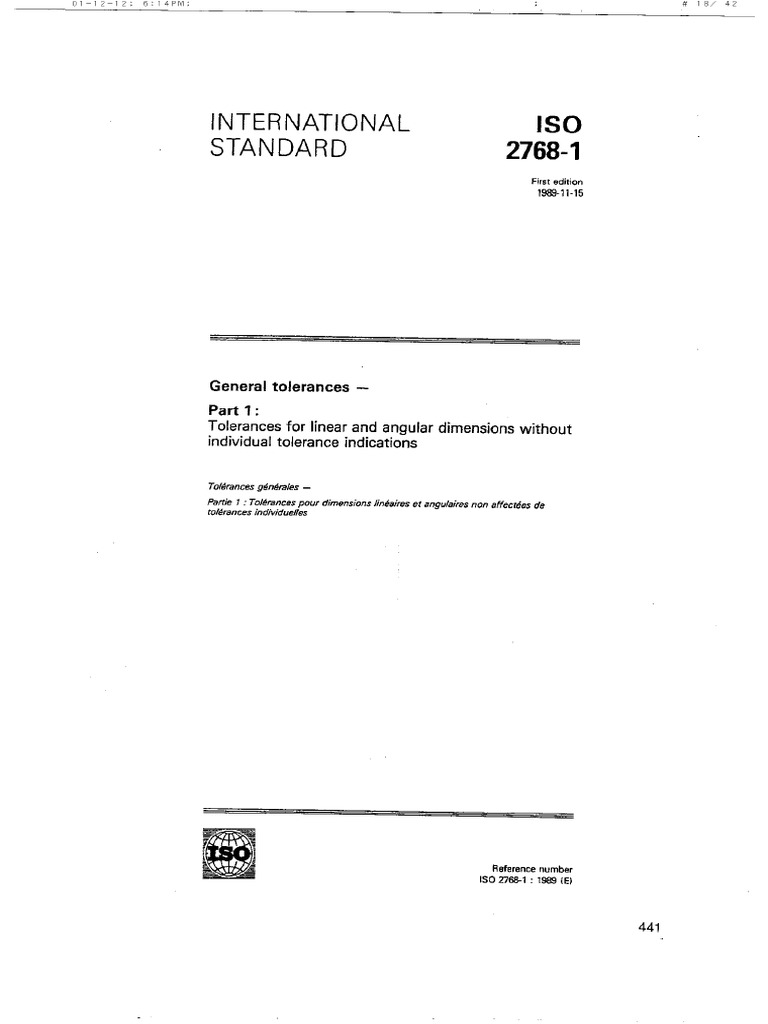 Iso 2768 | PDF