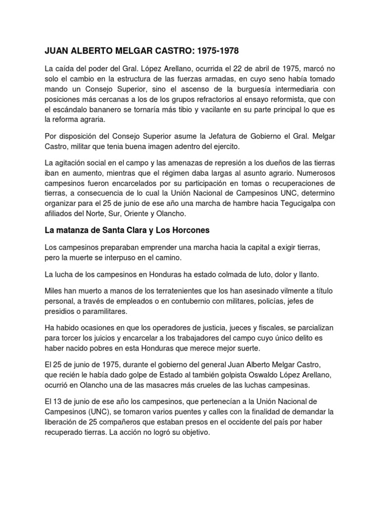 Juan Alberto Melgar Castro | PDF | Agricultura | Democracia