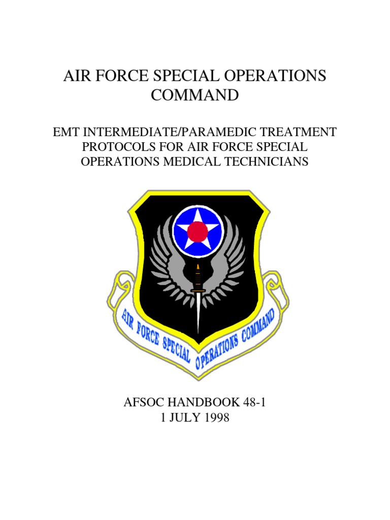 AFSOC Paramedic Protocols | PDF | Cardiovascular System | Medical ...