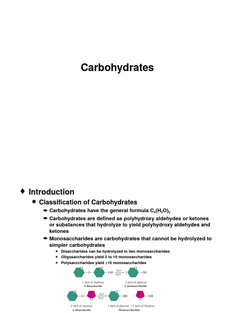 Carbohydrates Notes | PDF | Carbohydrates | Glucose