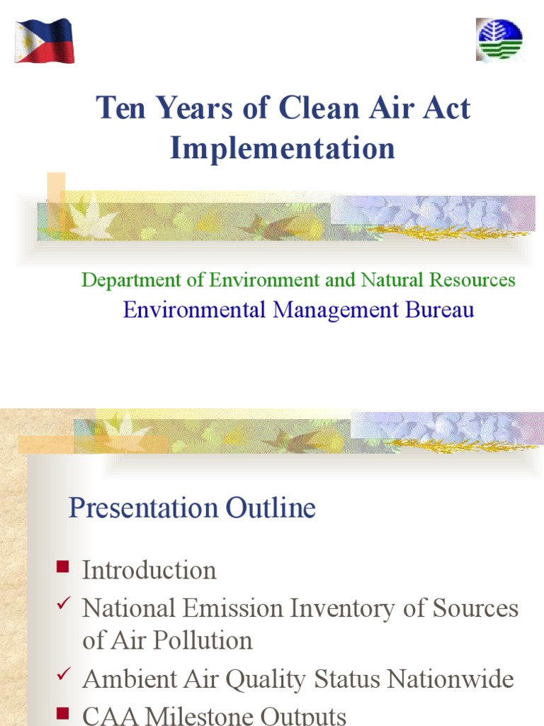 Philippine Clean Air Act | Clean Air Act (United States) | Air Pollution