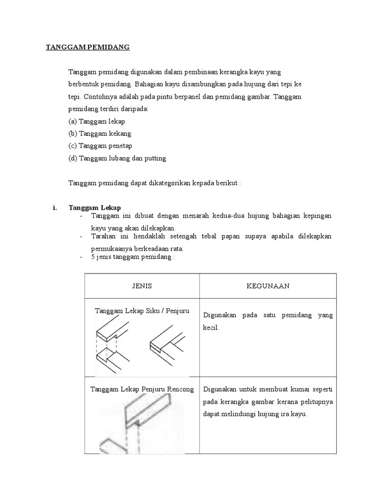 Tanggam Pemidang | PDF