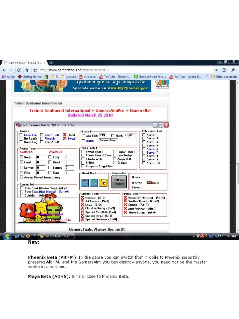 Gunbound Hack | Download Free PDF | Computing | Software