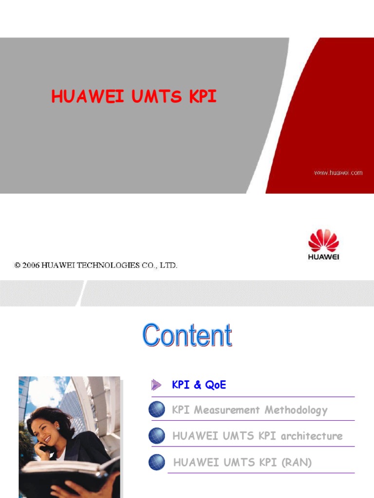Huawei Umts Kpi Introduce-New | PDF | Performance Indicator | Mathematical Optimization