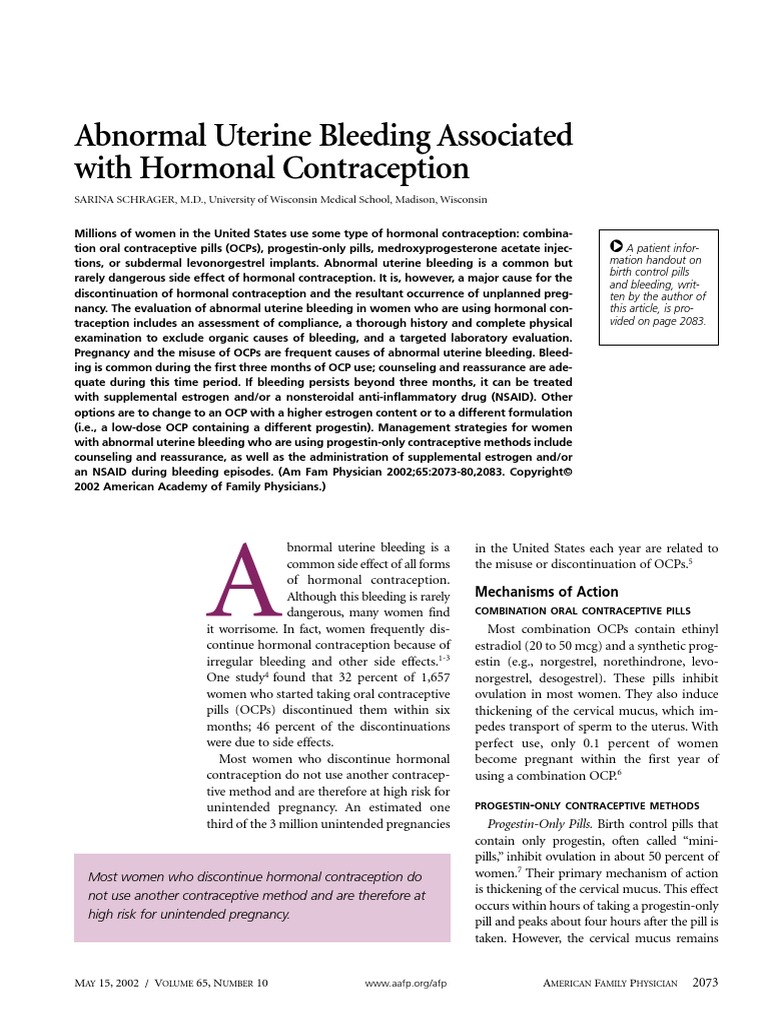 KB Hormonal | PDF | Combined Oral Contraceptive Pill | Birth Control