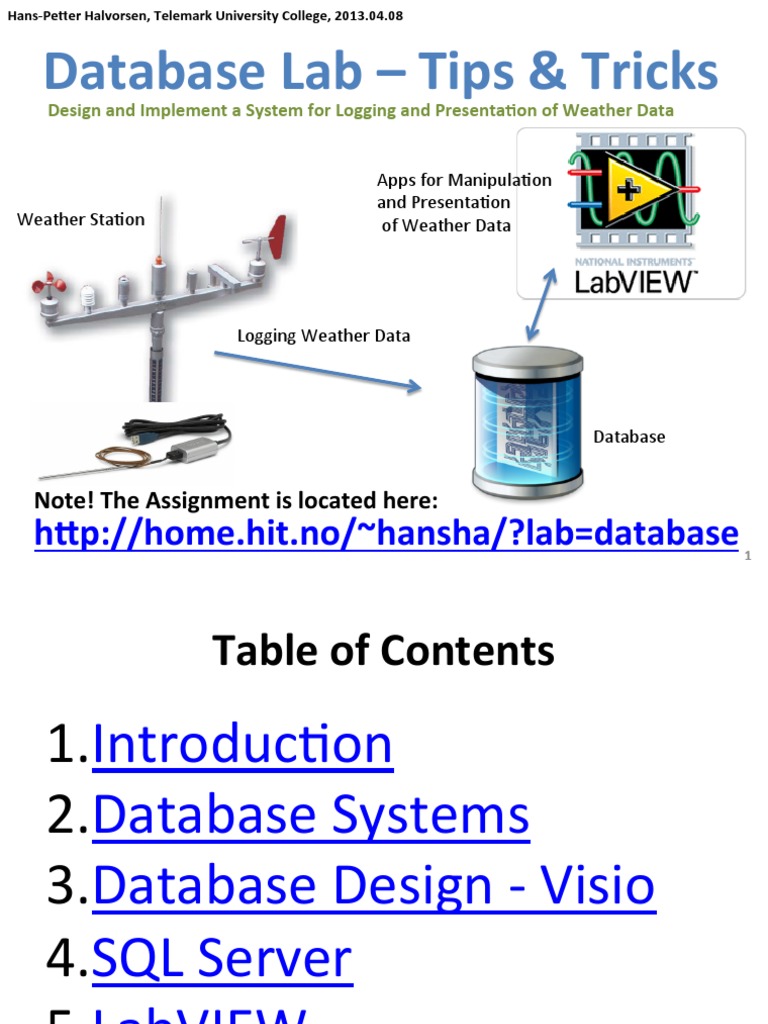 Database Lab - Tips and Tricks | PDF | Sql | Databases Database Lab - Tips and Tricks | PDF | Sql | Databases
