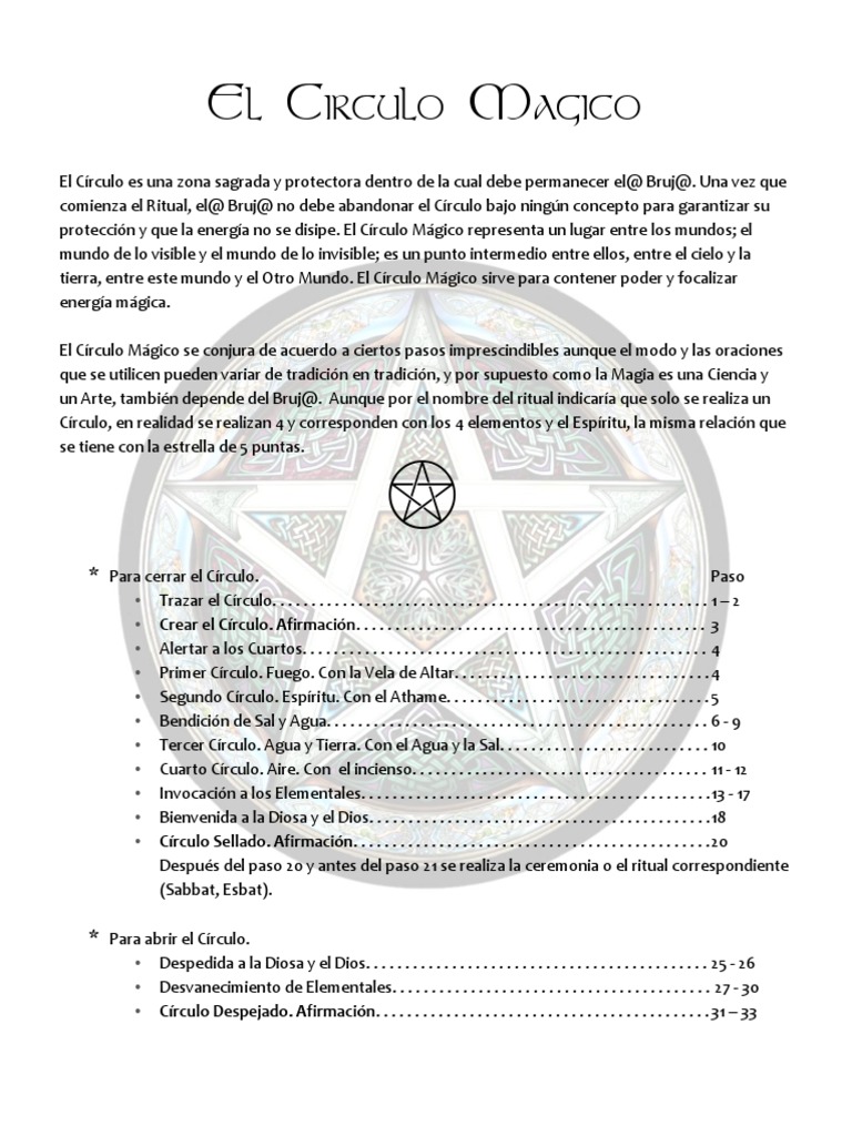 El Circulo de Poder Principiante | PDF | Rituales | Comportamiento ...