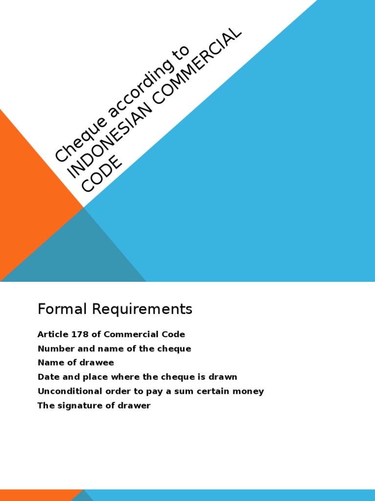 Cheque's Regulations | PDF | Finance & Money Management | Law