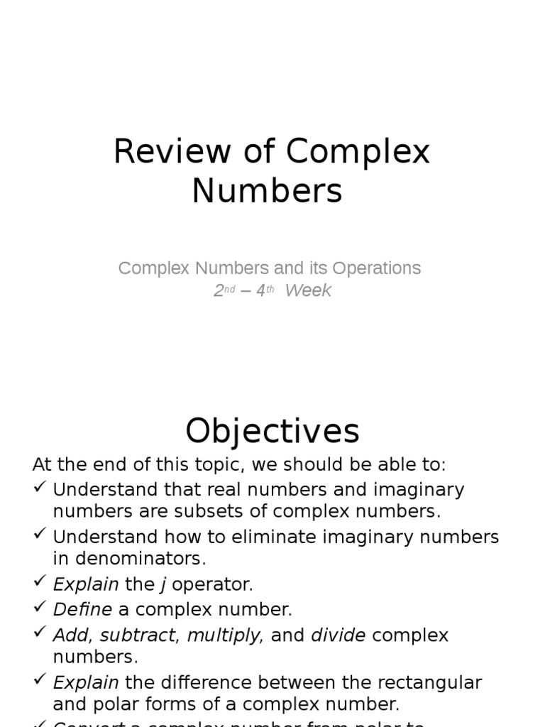 Complex Numbers in AC Circuit Analysis | PDF | Complex Number ...