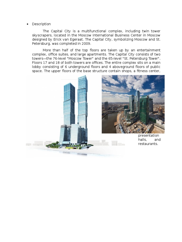 Capital City Tower Case Study | PDF | Art Media | Teaching Mathematics