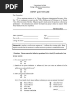 Questionnaire of Financial Inclusion | PDF | Loans | Banks