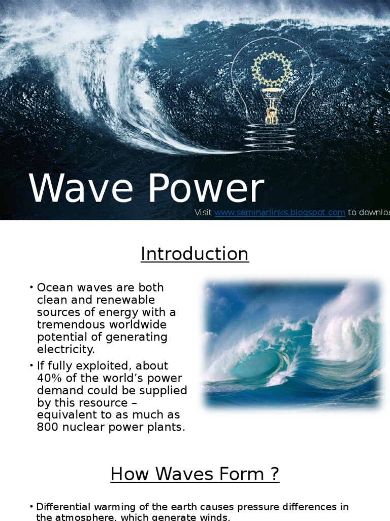 An Overview of Wave Power Technologies and their Development Challenges ...
