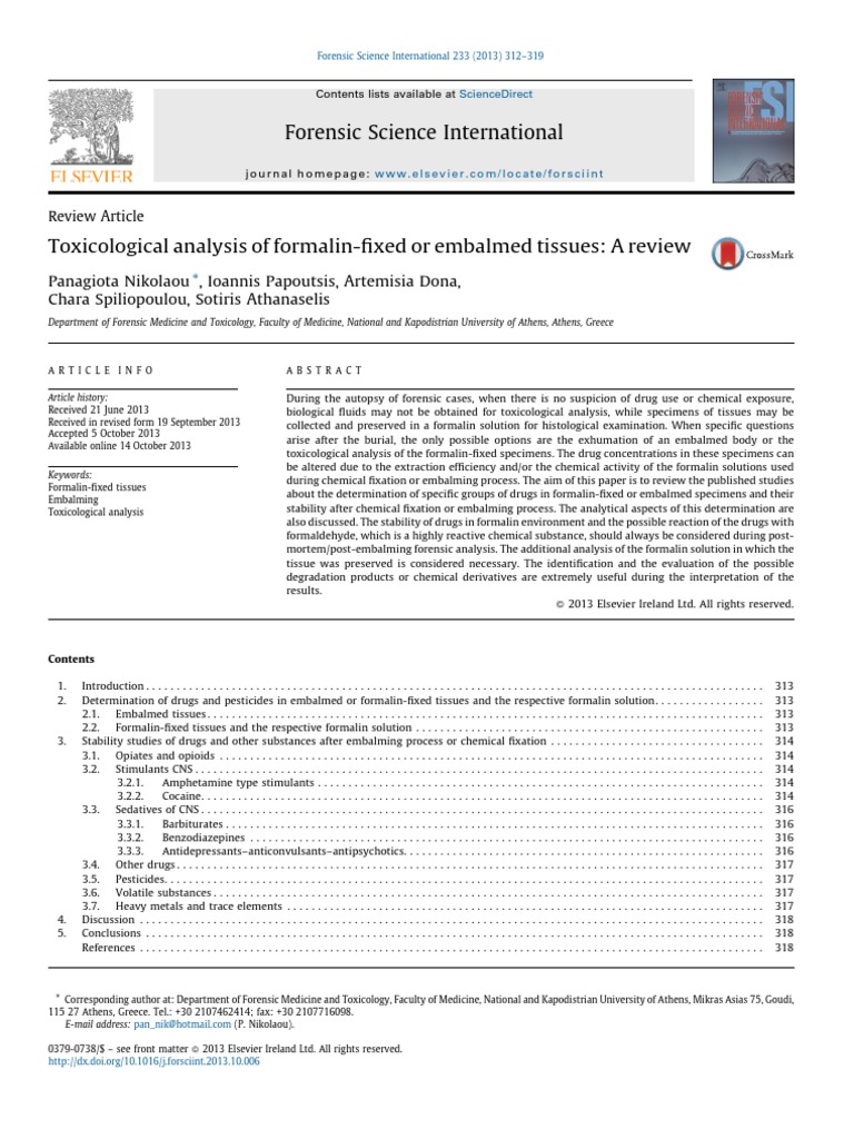 Embalming | PDF | Formaldehyde | Toxicology