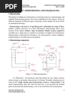 Machine Drawing Dimensioning Exercises | PDF