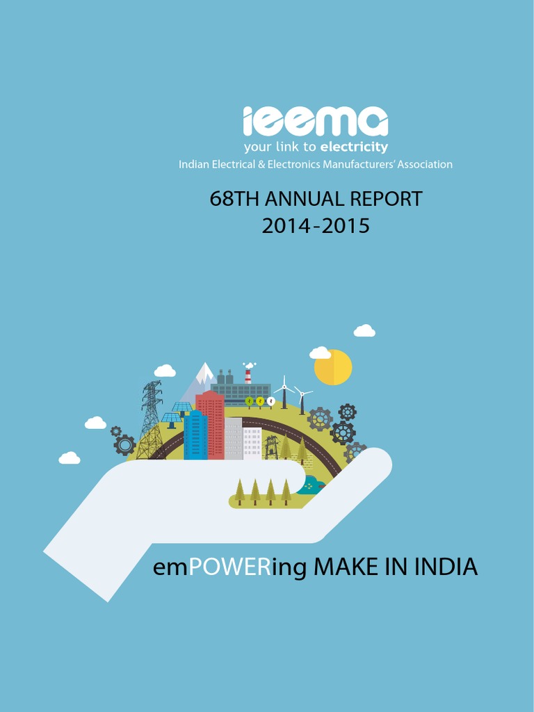 IEEMA Annual Report 2014 15 | PDF | Energy (General) | Energy And Resource