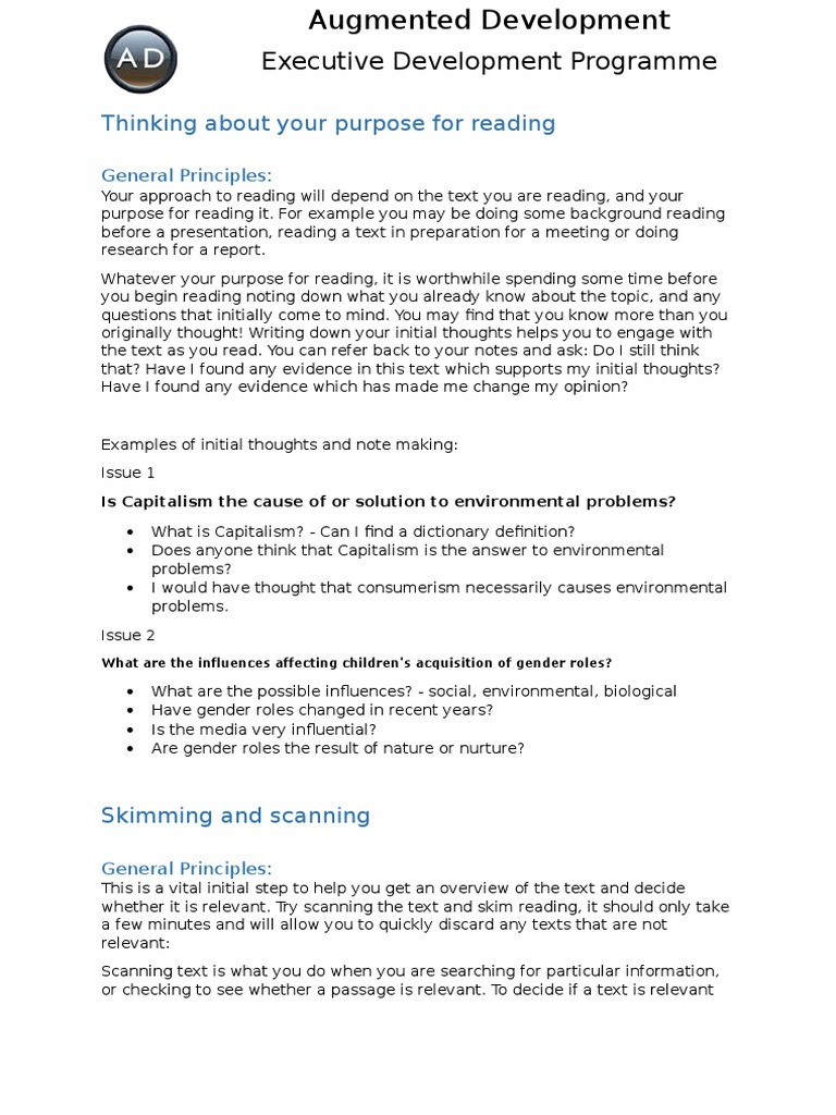 Critical Thinking Reading | PDF | Speed Reading | Thought