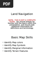 Land Navigation Powerpoint | PDF | Elevation | Contour Line