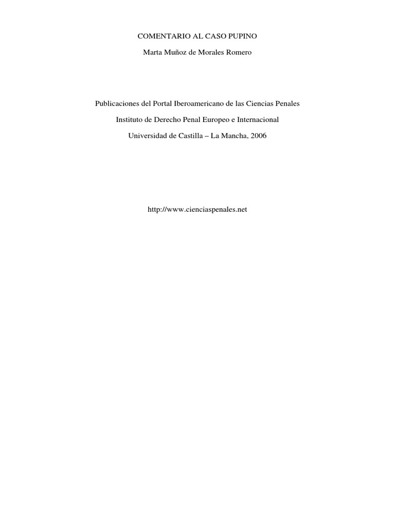 Interpretación conforme en Caso Pupino | PDF | Ley de la Unión Europea ...