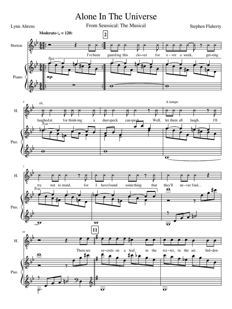 Alone in The Universe | PDF | Dr. Seuss | Broadway Musicals