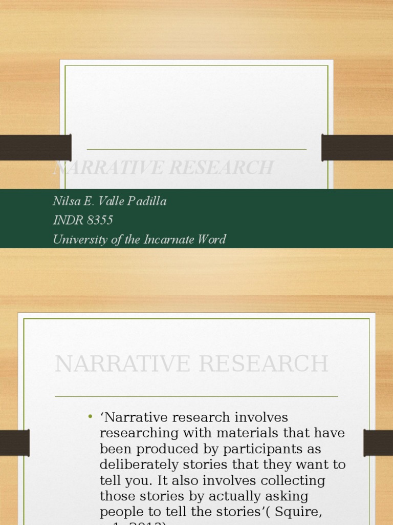 Narrative Research | PDF | Narrative | Epistemology
