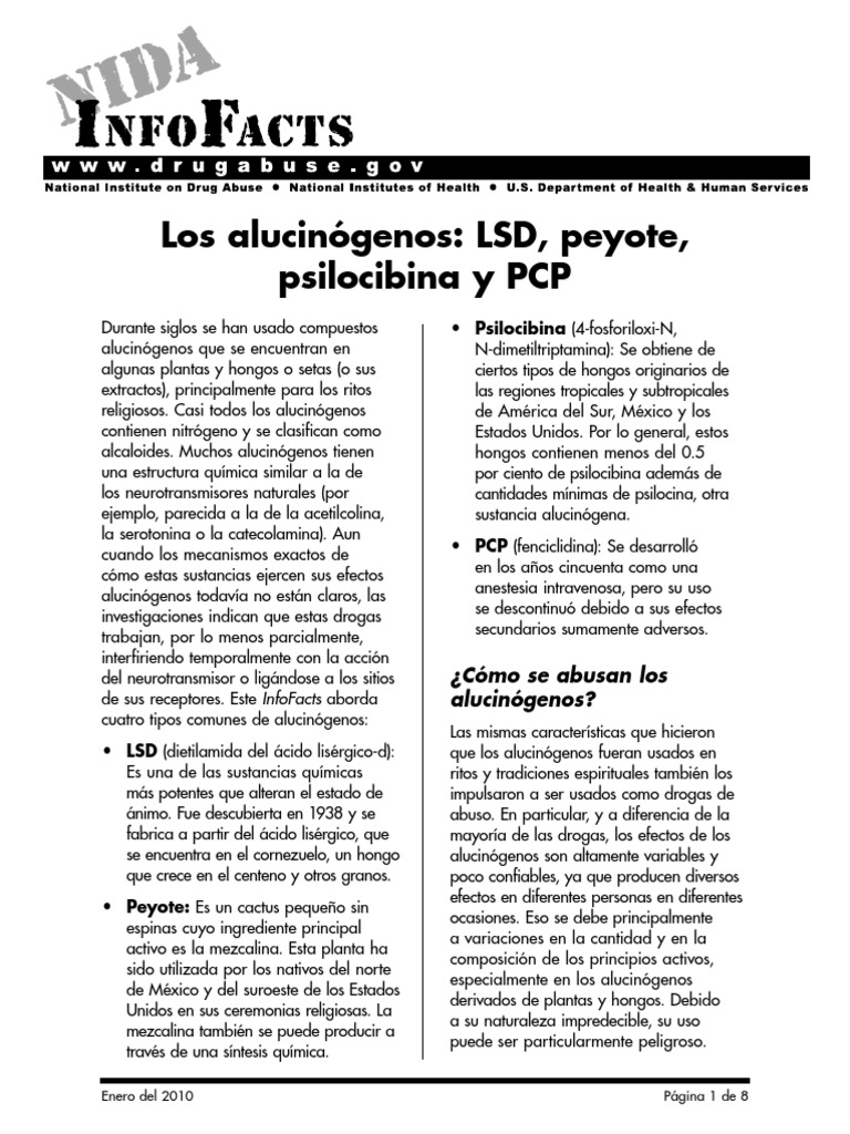 LSD PDF | PDF | Fenciclidina | Alucinógeno
