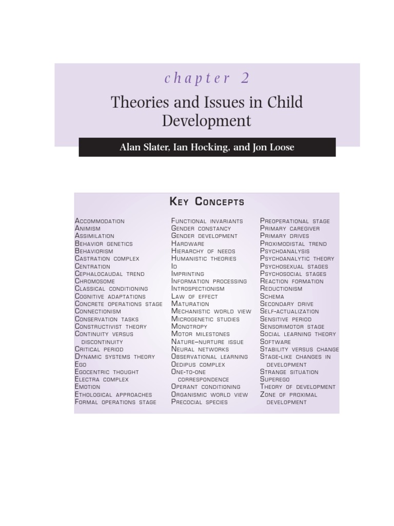 HNC RC Alan Slater, Ian Hocking, and Jon Loose - Theories and Issues in ...