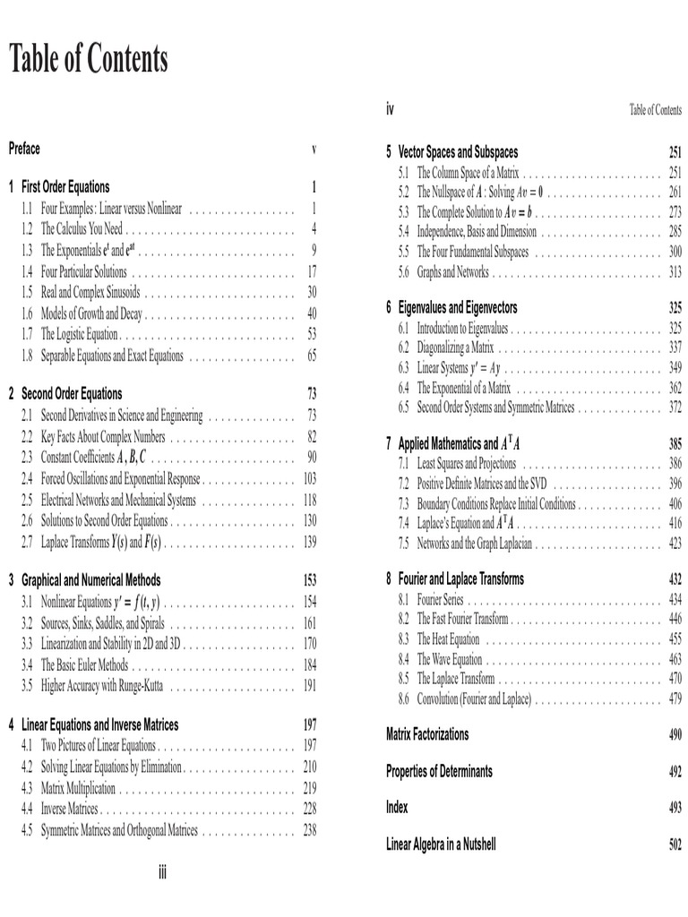 Diff EQs Lin Alg | PDF | Matrix (Mathematics) | Functional Analysis