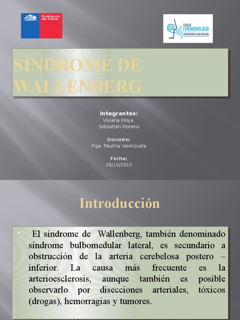 Síndrome de Wallenberg: Guía Clínica | PDF | Carrera | Neurología